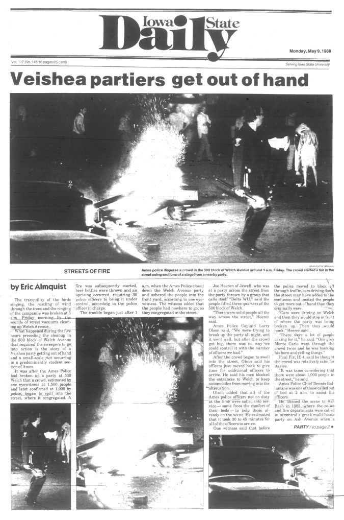VEISHEA 1988: Veishea partiers get out of hand | The Iowa State Daily ...